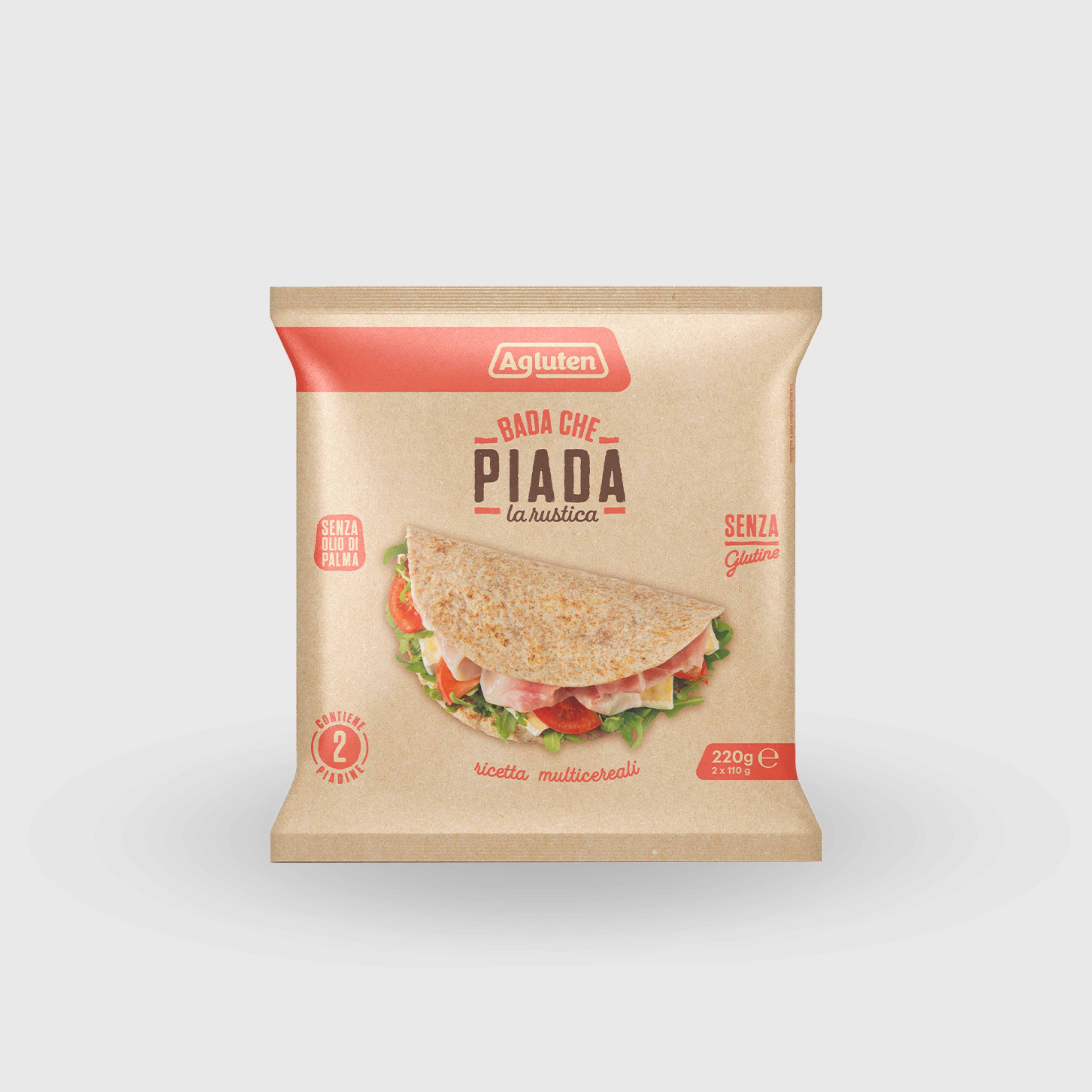 Piadina integral Bada che Piada Agluten sin gluten 220g – Glusen